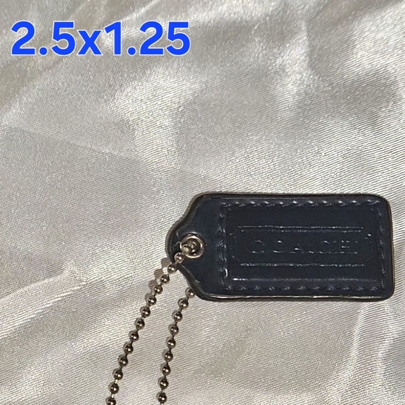 Coach | Bags | Coach Black Leather Hangtag | Poshmark